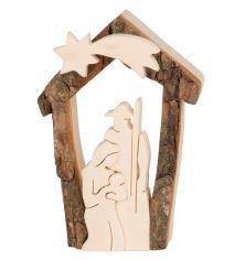 Nativity Scene in wood 4 inches – Dolfi