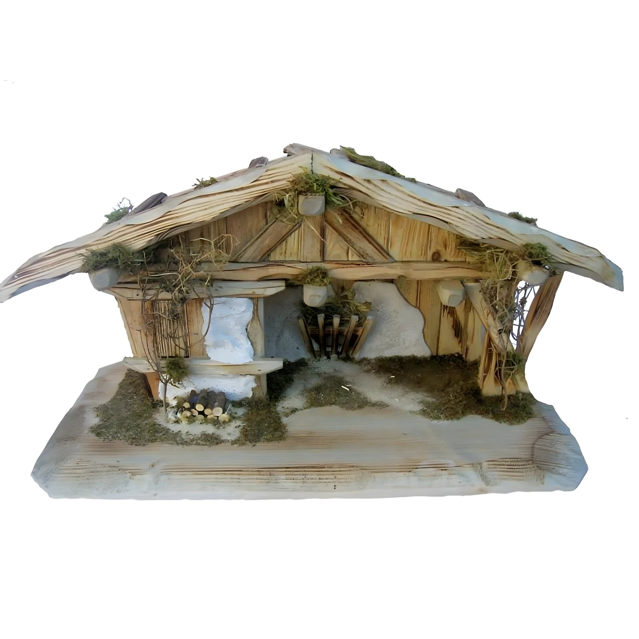 Rustic "Bulaccia" Hut for Artisanal Linden Wood Nativity Scene – Dolfi