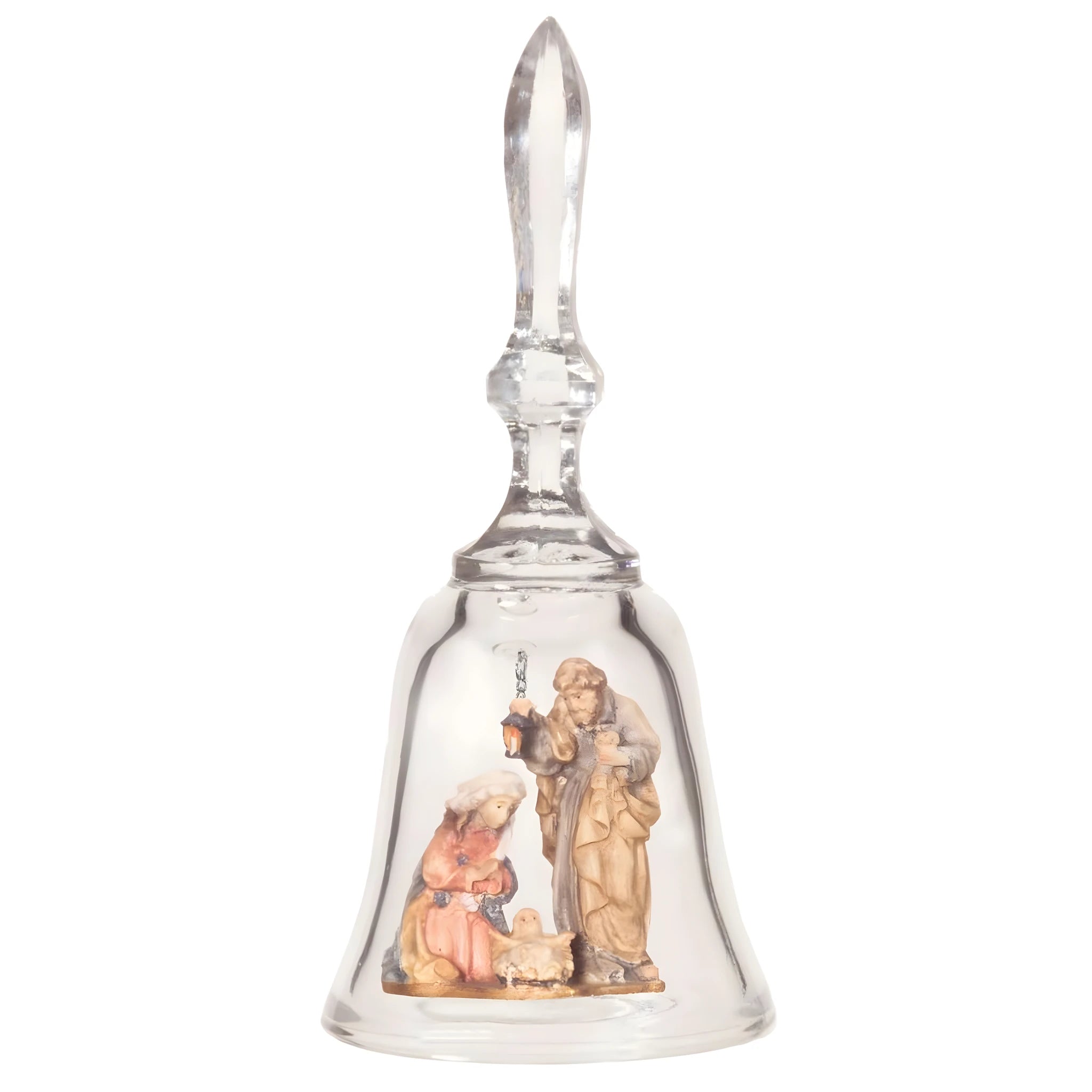 Nativity Under Glass Dome in Carved Wood from Val Gardena – Dolfi