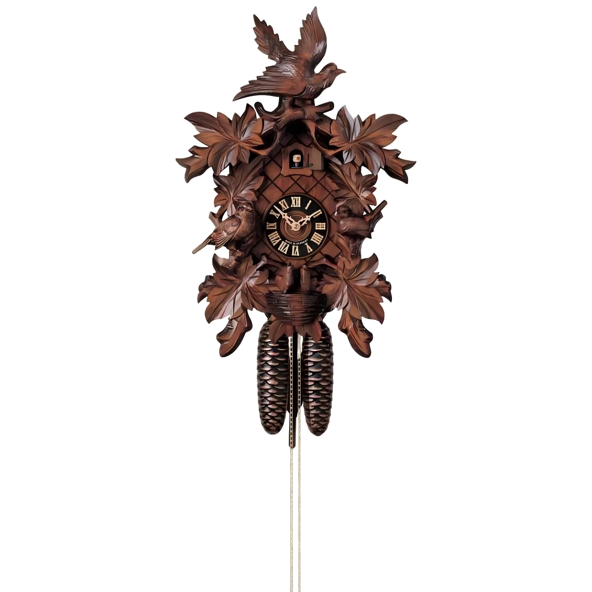 Enchanted Forest Handicraft Cuckoo Clock - Val Gardena Wood Sculpture ...