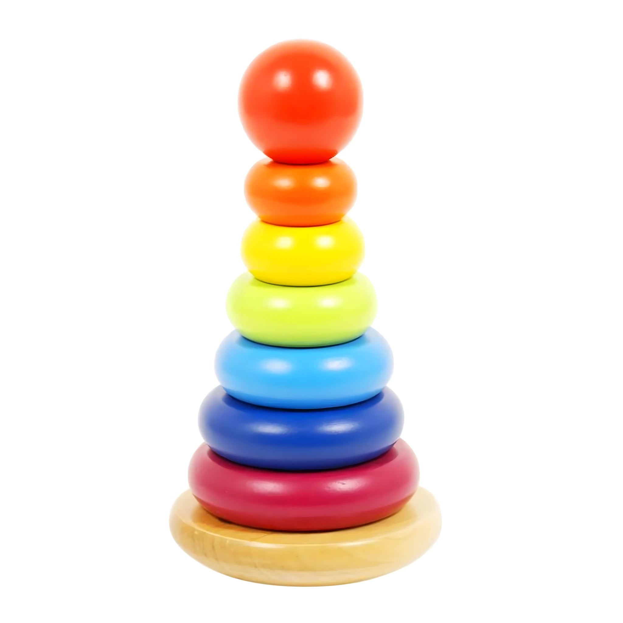 Handcrafted Colored Maple Wood Stacking Game Tower – Dolfi